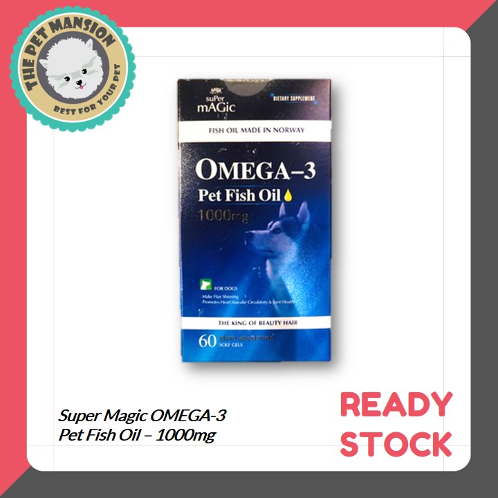 Super Magic Omega 3 Pet Fish Oil (1000mg) | Shopee Malaysia