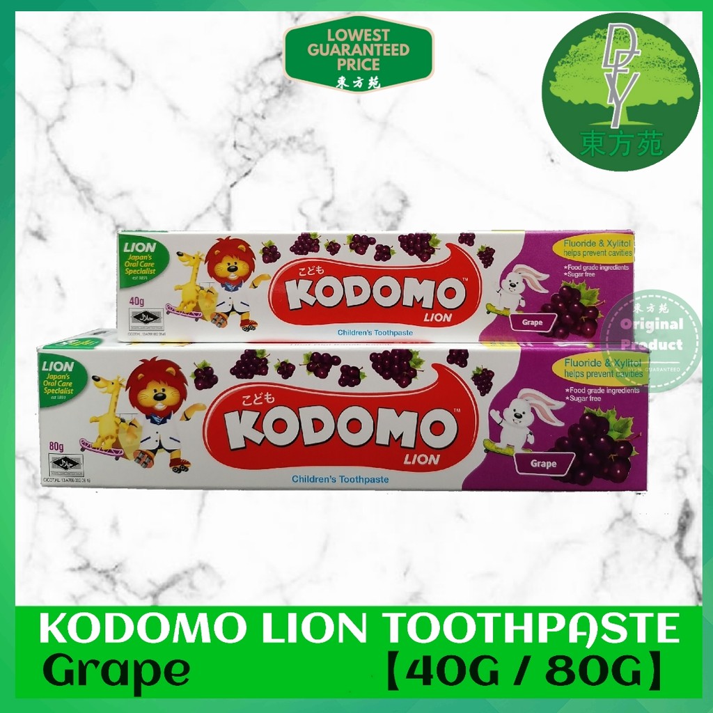 KODOMO Lion Toothpaste - Grape (40G/80G) | Shopee Malaysia