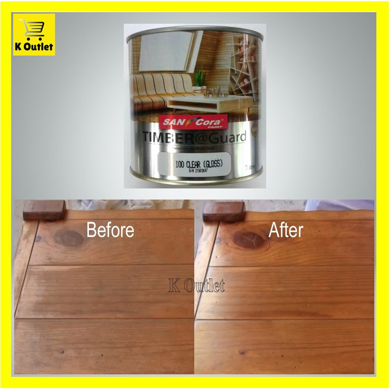 【5 Liter-Clear】SANCORA TIMBER@Guard Polyurethane Wood Stain Varnish ...