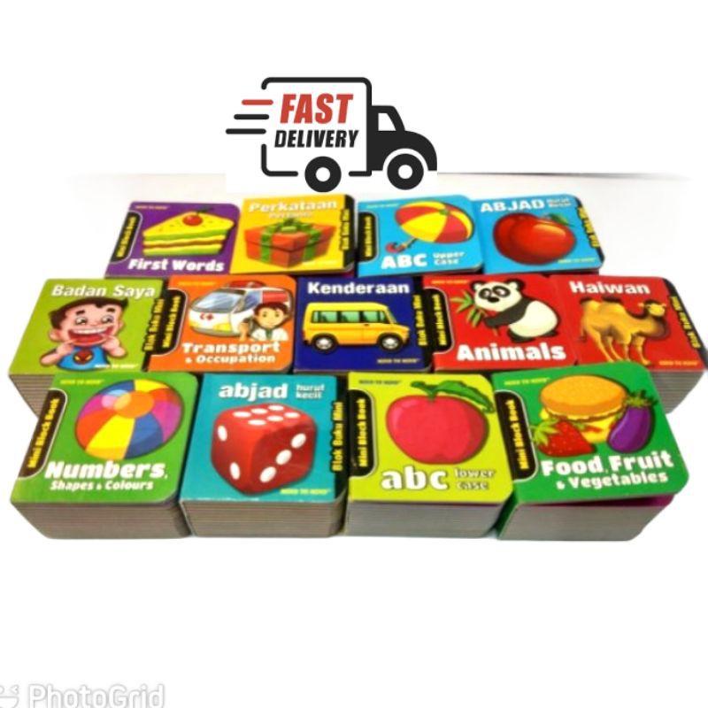 My first Mini Block book ( Buku mini ) ( Kulit Keras )( Buku Kecik ...