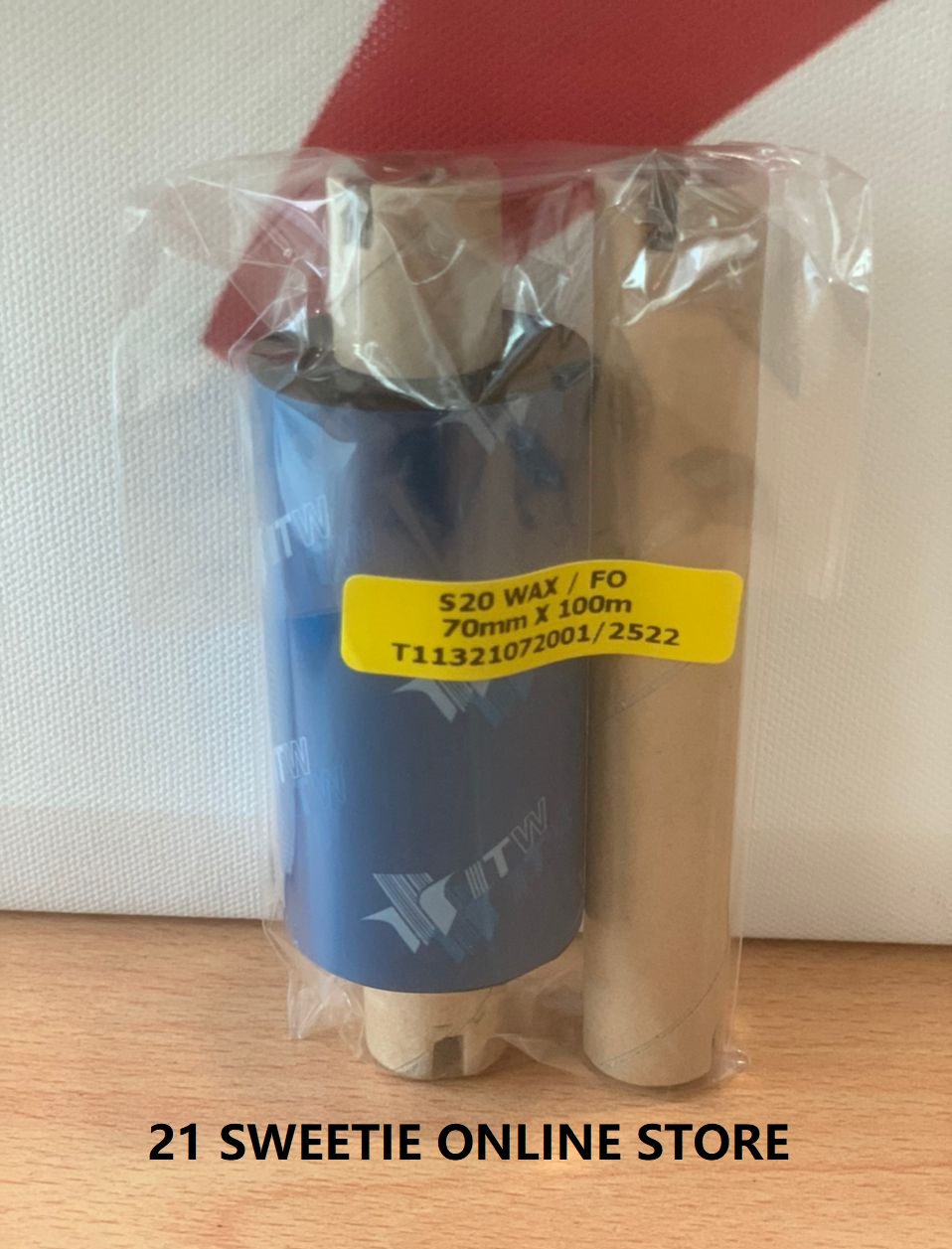 [1 roll] Premium 70mm x 100m Thermal Transfer Wax Ribbon 70x100 ITW TTR ...