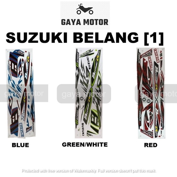 Suzuki Belang (1) Body Sticker [Ready Stock] | Shopee Malaysia