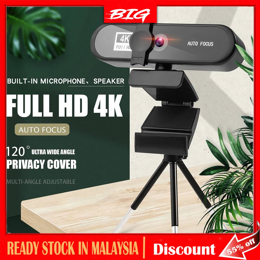 Full HD Web Camera 4K 2K 1080P Webcam USB Camera Autofocus Webcam with ...