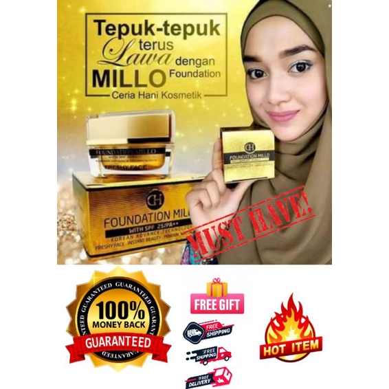 MILO FOUNDATION TRIAL 10GRAM 💯 ORIGINAL HQ + FREE GIFT | Shopee Malaysia