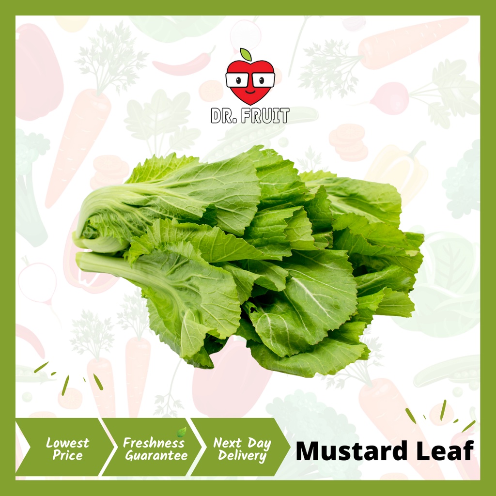 Mustard Leaf (300g-500g) 芥菜 | Dr.fruit /Mustard Greens | Shopee Malaysia