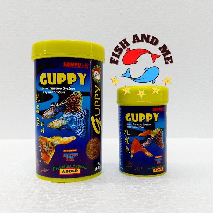 SANYU GUPPY FISH FOOD (50gm) | Shopee Malaysia