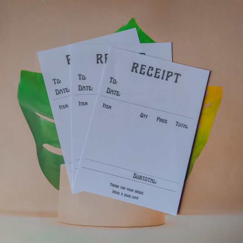 50pcs Receipt 80gsm Plain White Paper 8cmx11.3cm + 🎁 | Shopee Malaysia