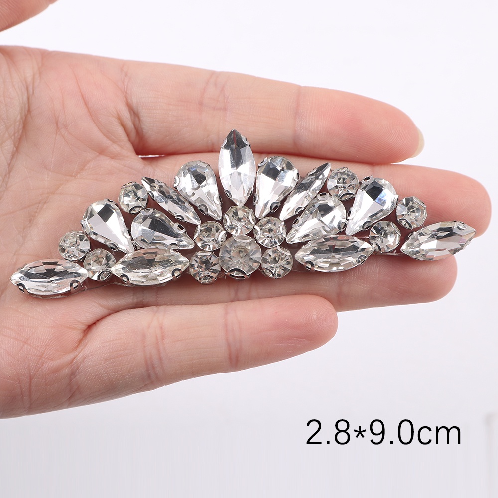 diamond Beaded crystal patches Rhinestone Patches glue back fabric iron ...