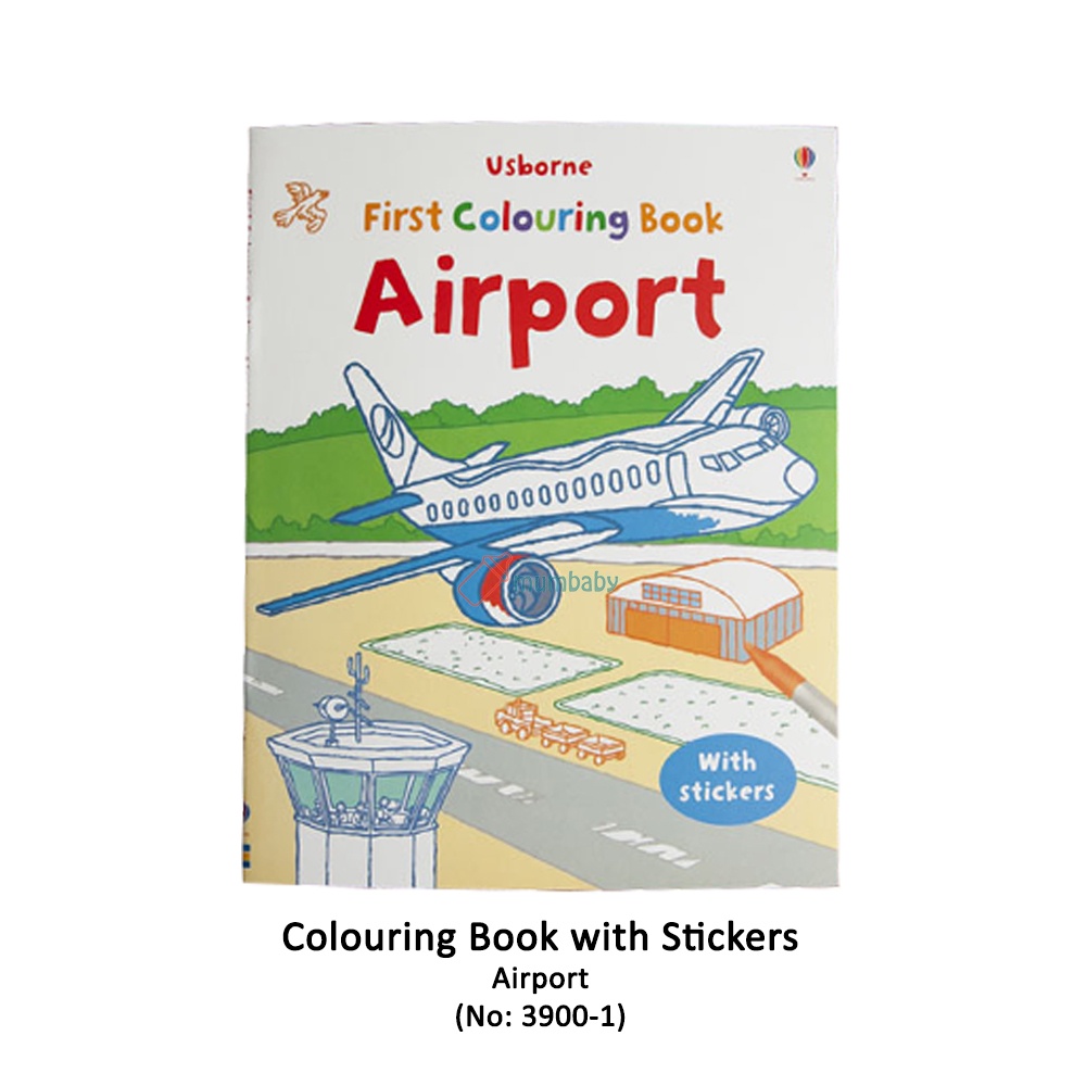MB Usborne Colouring Book with Sticker Kids Children Preschool ...