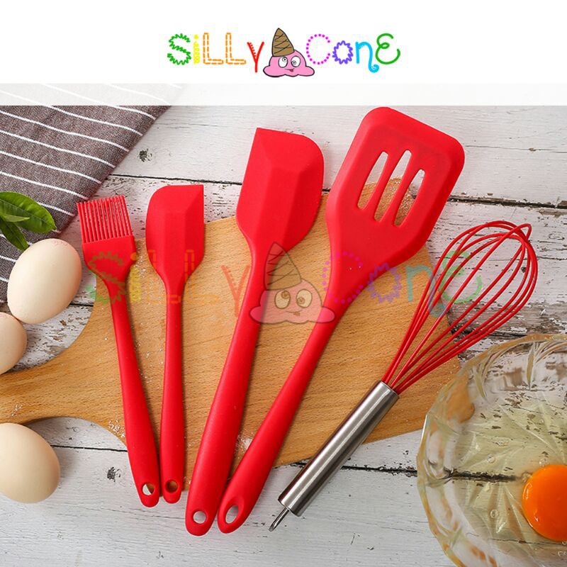Silicone Baking Utensils 5-piece Set Silicone Cooking Tools Baking ...