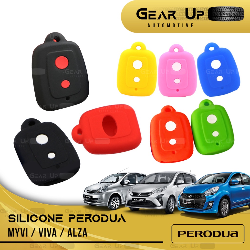 [𝗦𝗜𝗟𝗜𝗖𝗢𝗡𝗘] PERODUA MYVI VIVA ALZA Sarung Kunci Remote Key Cover ...
