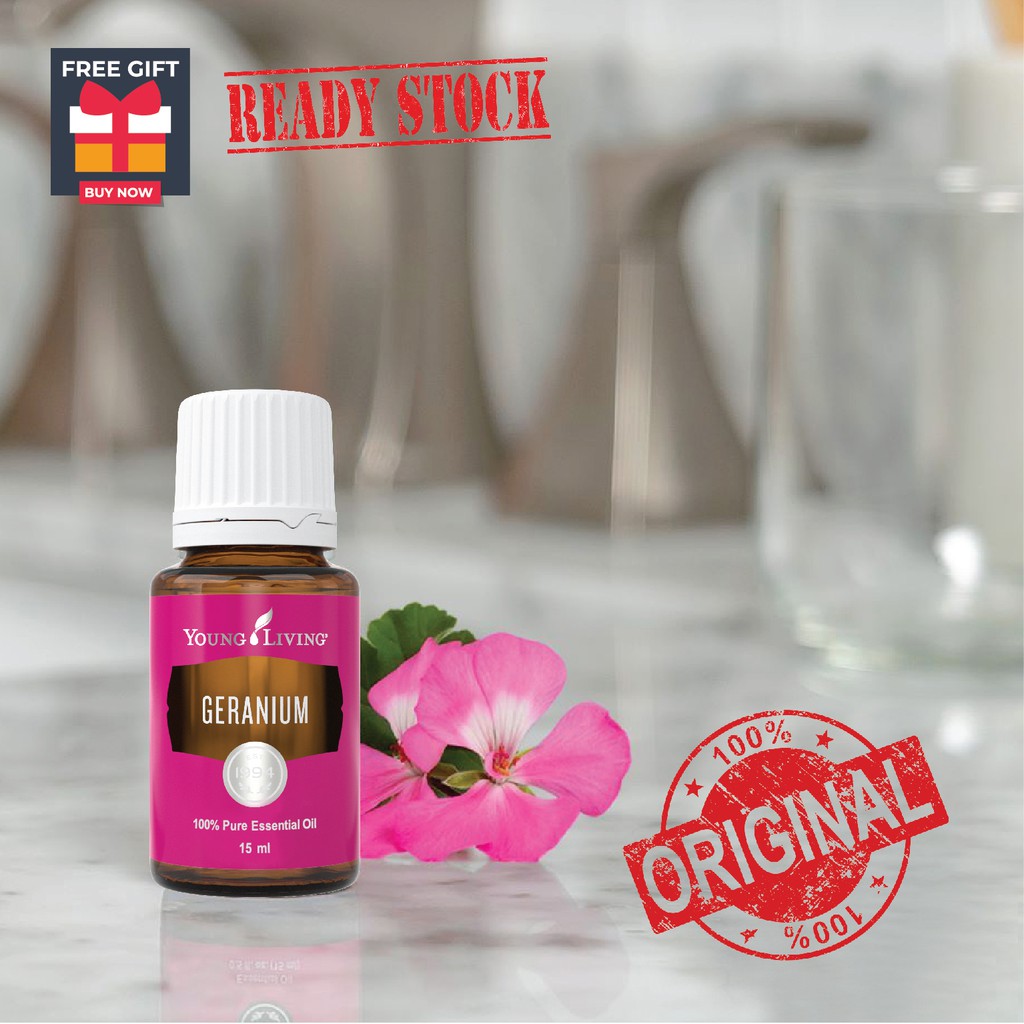 ORIGINAL Young Living (MFG 2021) Geranium Essential Oil 15ml | Shopee ...