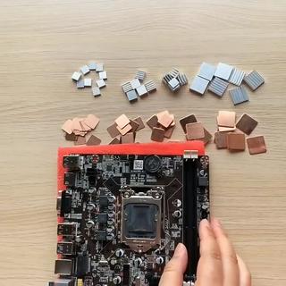 5 X Copper Heat Sink Laptop GPU CPU Heat Sink Copper Shim 15x15/20x20mm ...