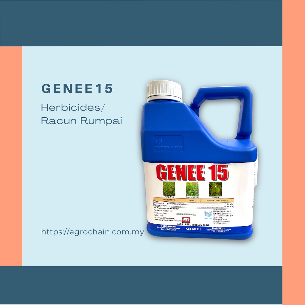 ANCOM - GENEE 15 - 4 LITRE (RACUN RUMPAI/除草药/HERBICIDE) | Shopee Malaysia