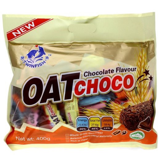 Twinfish Oat Choco Cereal Snack Bar 400G (HALAL) TWIN FISH - All ...