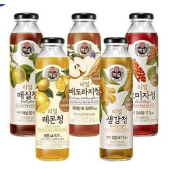 BEKSUL Korea Real Preserved Tea Lemon/Pear Balloon Flower/Plum/ Ginger ...