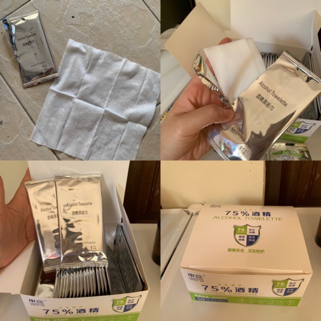 Alcohol swipe/wet tissues ( single packing ) | Shopee Malaysia