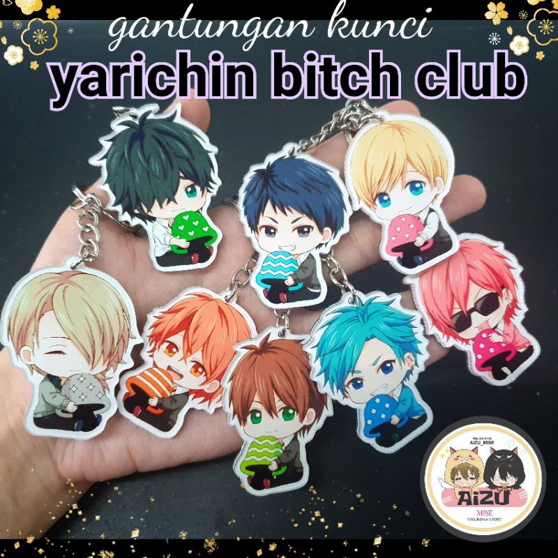 GANTUNGAN Yarichin bitch club anime Keychain (bl, yaoi,shounen ai ...