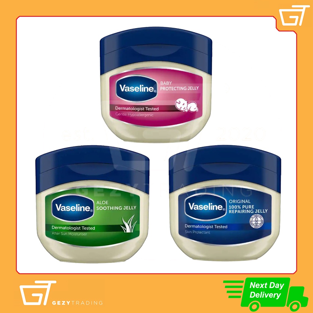 Vaseline Petroleum Jelly Original ｜ Aloe vera ｜ Baby ｜ 50g ｜ 100g | Shopee Malaysia