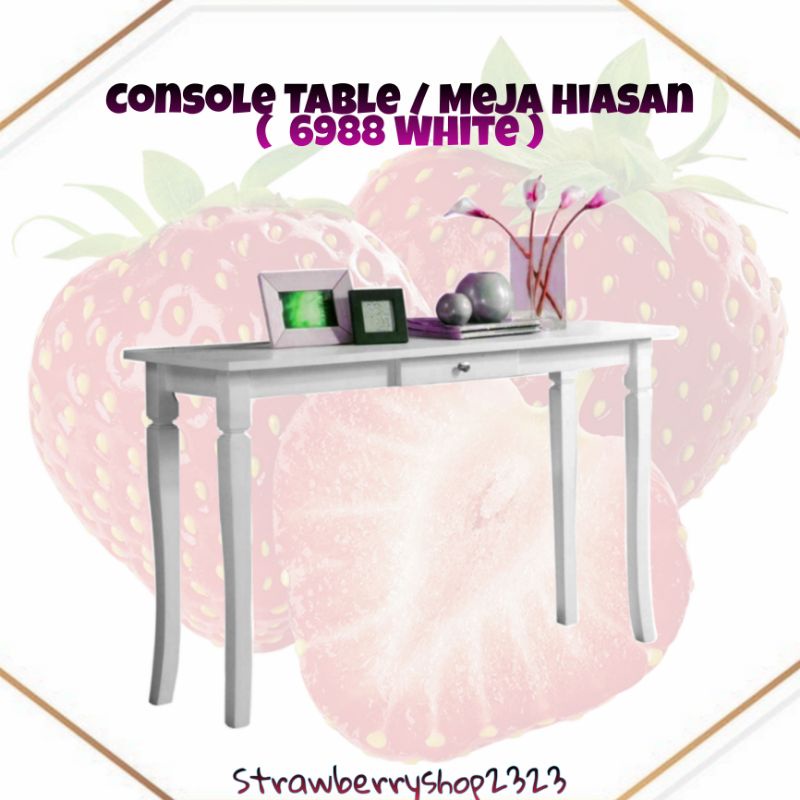 Console Table white / Meja Hiasan Putih / Corner Table | Shopee Malaysia