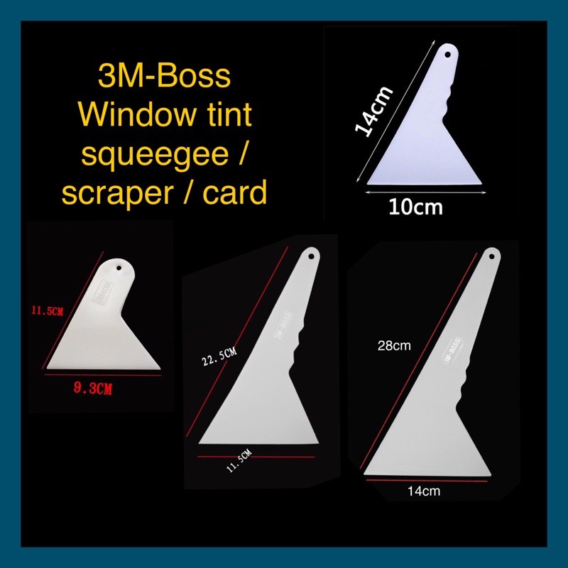 (3M-BOSS) hard squeegee scraper window tinting tools white black ...