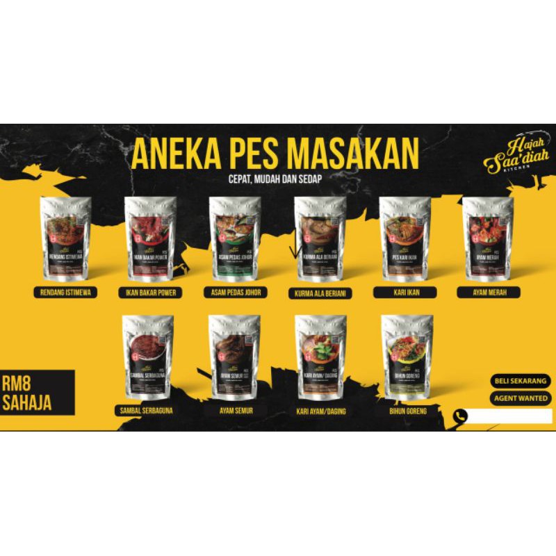 🔥VIRAL HOT SELLING🔥13 JENIS PES MASAKAN 🔥COOKING PASTE🔥TRAVEL FOOD🔥 ...
