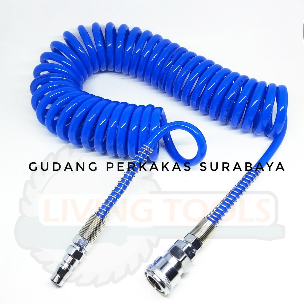 6 Meters PU HOSE COMPRESSOR HOSE Water RECOIL COMPRESSOR HOSE SPIRAL ...