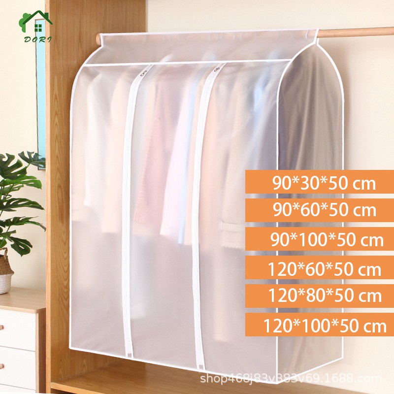 Wardrobe Plastic Clothes Cover Rack Hanging Cover Cloth Hanger Cover ...