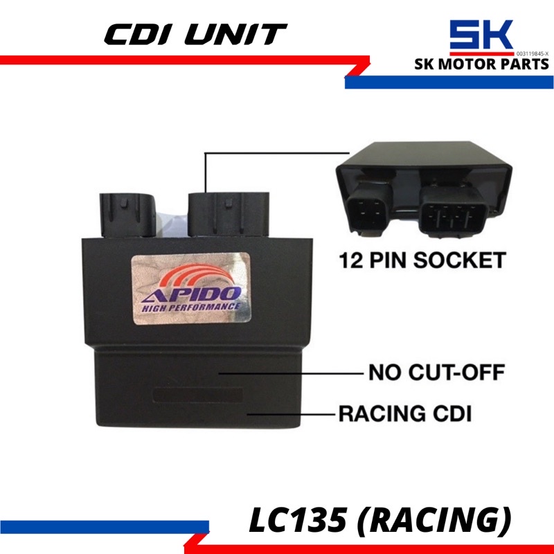 CDI Unit LC135 Racing APIDO(LC135 V1-V7)[No Cut-Off Racing CDI](cdi ...