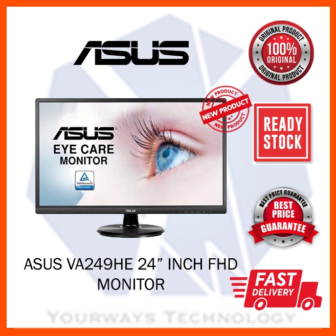 Asus VA249HE 24" Inch Full HD VA LED Monitor (1920x1080) | Shopee Malaysia