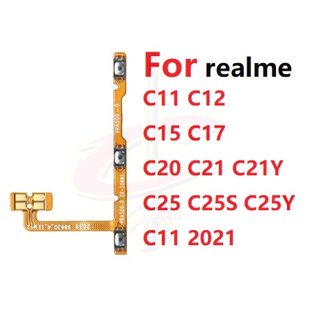 On off power switch button flex for Realme C12 C15 C17 C20 C21 C21Y C25 ...
