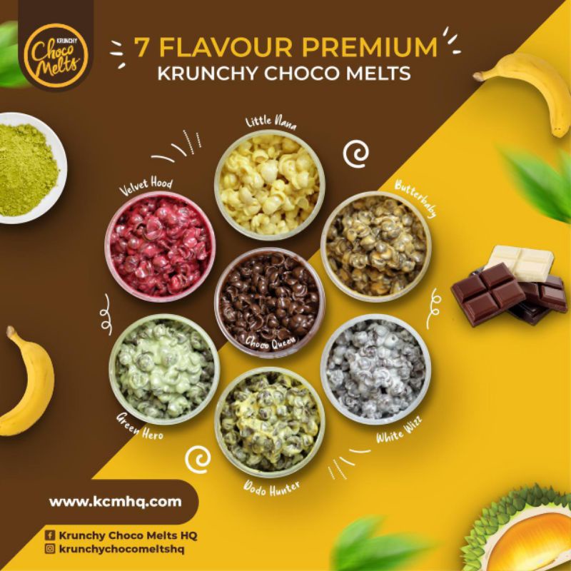 Choco Jar Kocimelt's 7 Flavour Premium Krunchy Choco Melts | Shopee Malaysia
