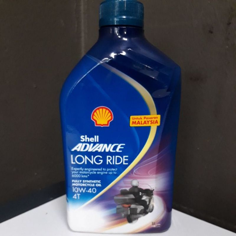 💯 Original Shell Advance Long Ride 10W-40 4T 1L | Shopee Malaysia