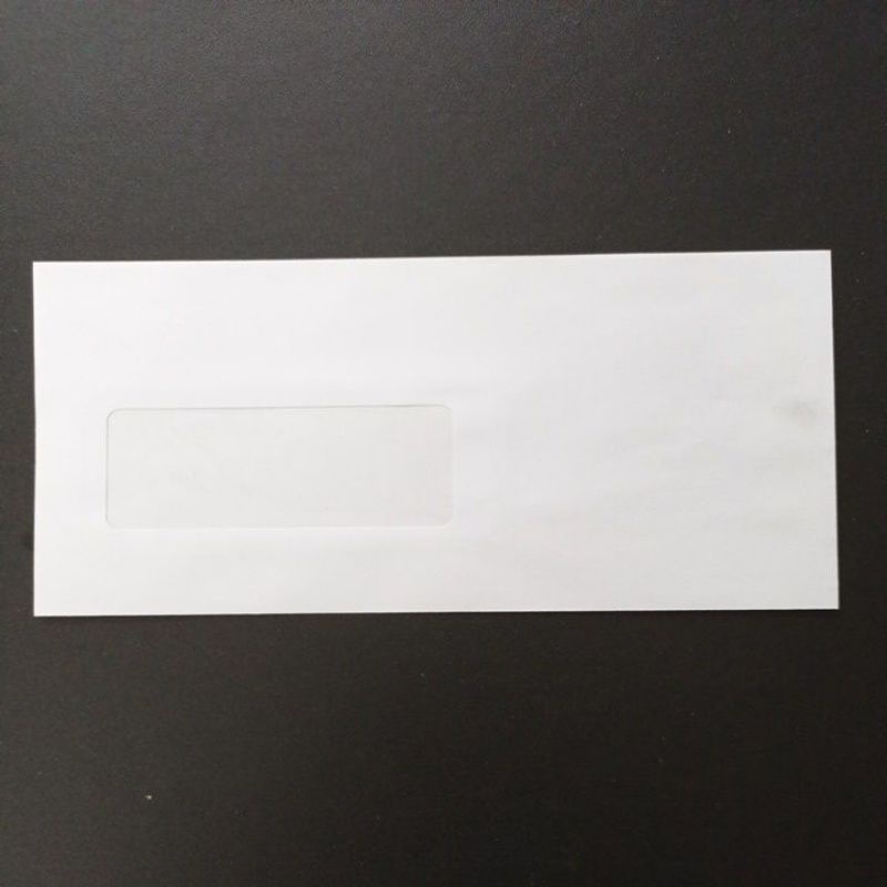 4X9 100GSM WHITE WINDOW ENVELOPE/SAMPUL SURAT PUTIH BERTINGKAP | Shopee ...