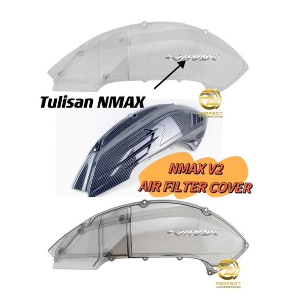 YAMAHA NMAX 155 V2 2020 AIR FILTER ENGINE COVER CARBON Airbox Cover ...