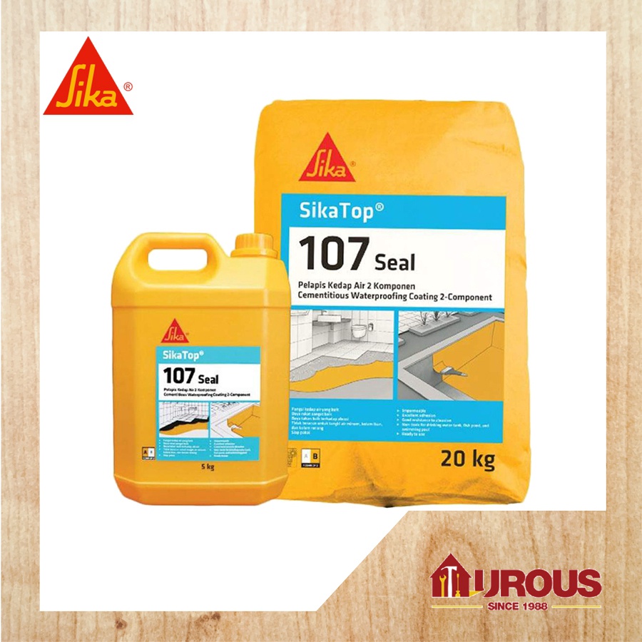 SIKA TOP SEAL - 107 A 20kg + B 5kg (GREY) *set* WATERPROOFING CEMENT ...