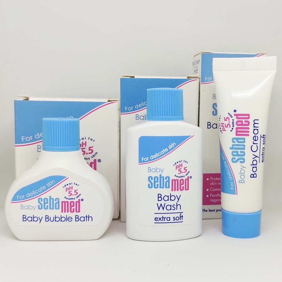 Sebamed Baby Travel Kit (Extra Soft Baby Cream & Wash) OR Baby Bubble ...