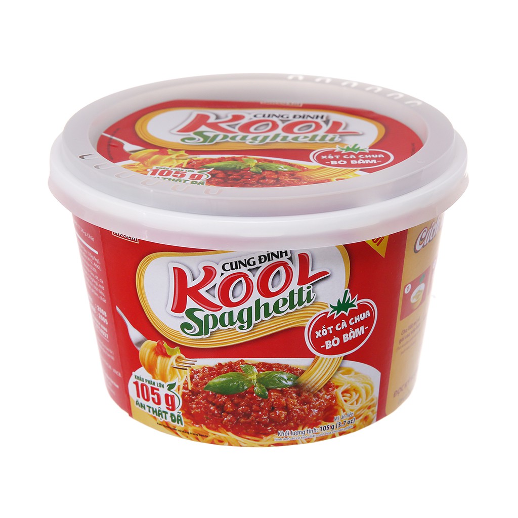 (HOT) Royal Kool Spaghetti mixed noodles bowl 105g (with minced beef ...