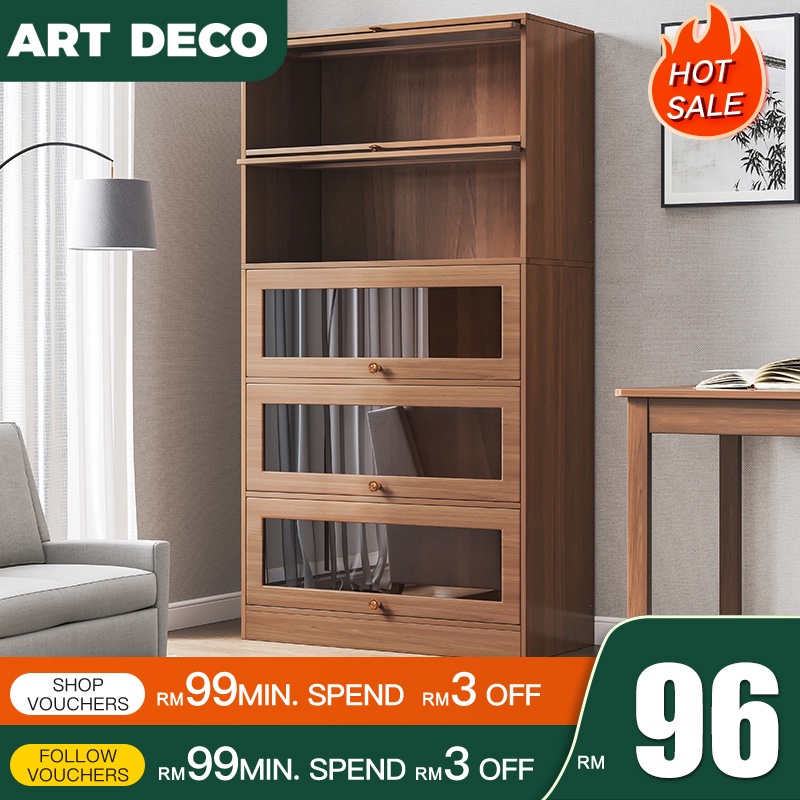 Book Cabinet Rak Buku Storage Cabinet Almari Serbaguna Kitchen Cabinet ...