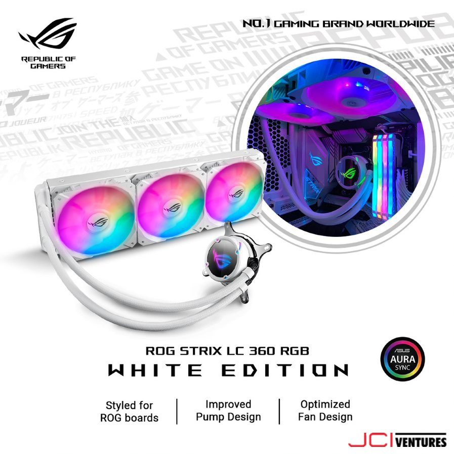Asus Rog Strix LC 360 RGB White Edition | Shopee Malaysia