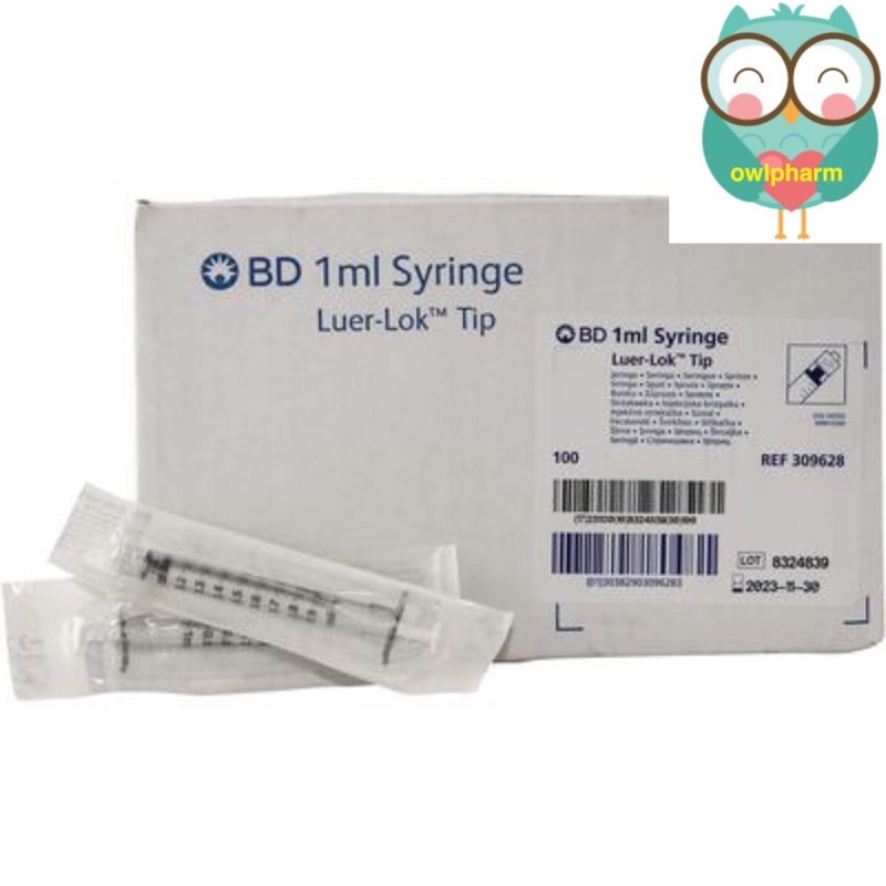 BD 1ml Luer-Lok Tips Syringes 100s (REF 309627) | Shopee Malaysia