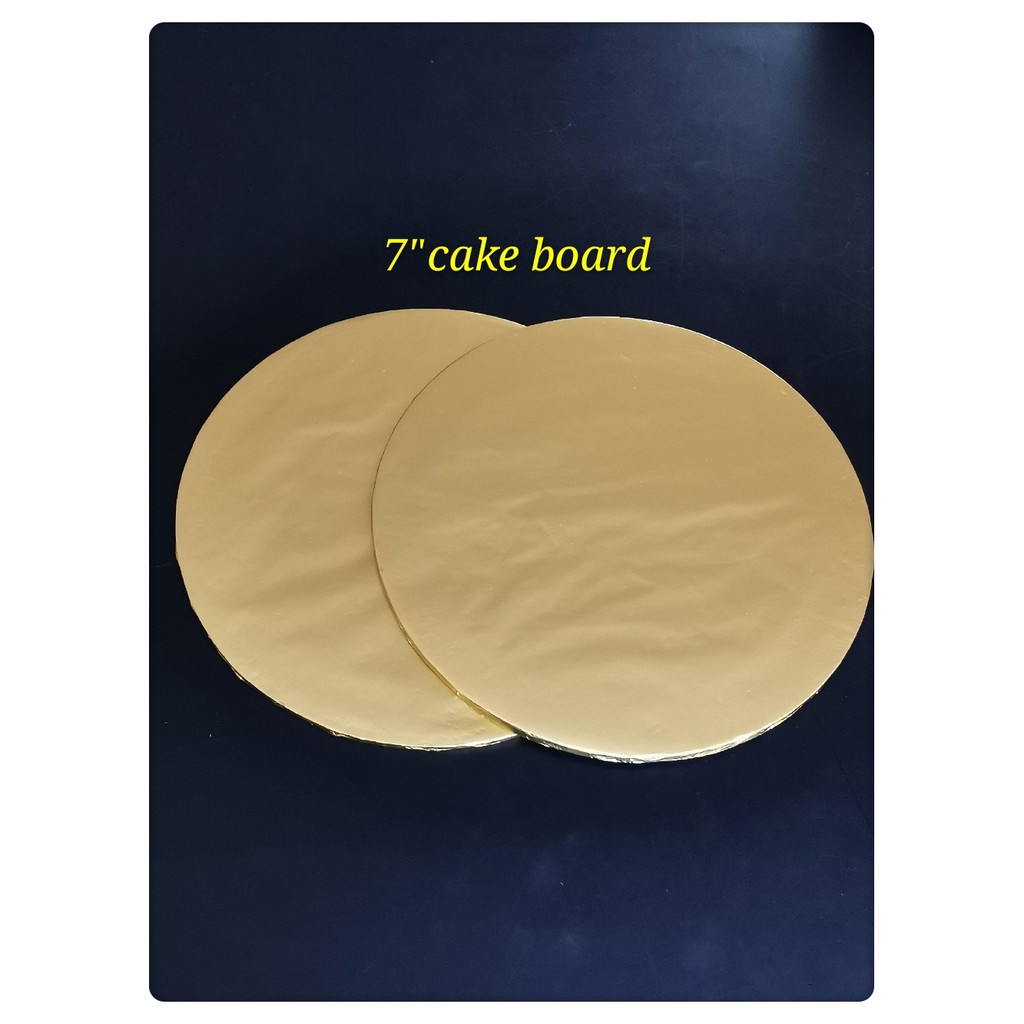 Gold 7 Inch Round Cake Board(1pc). | Shopee Malaysia