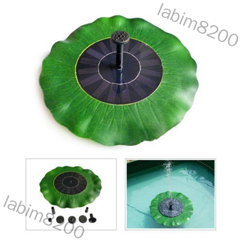labim8200 Solar Power Lotus Leaf Fountain Decorative Floating ...