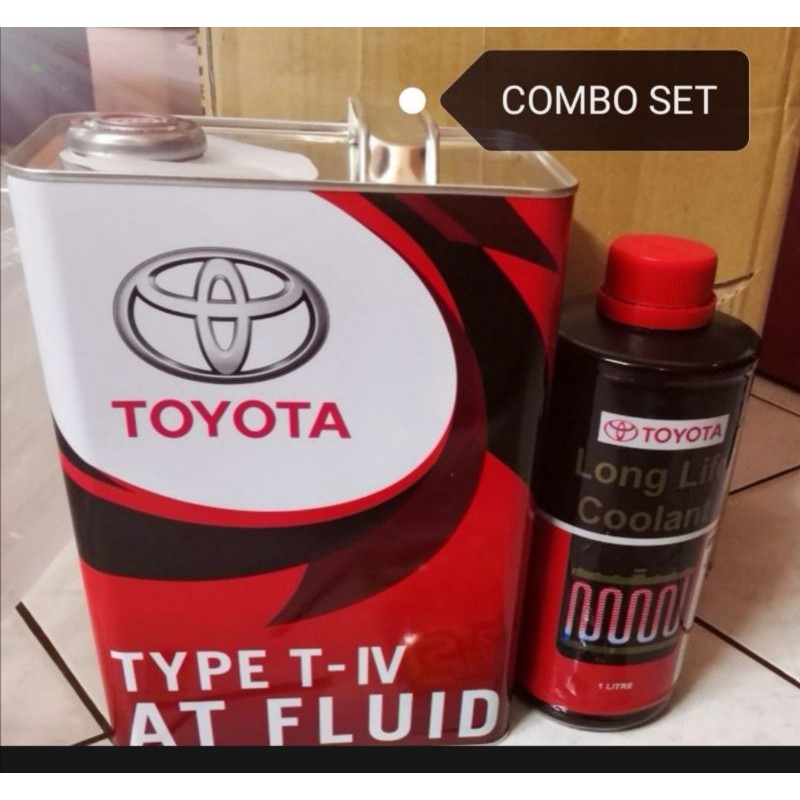 (COMBO SET) 08886-81015/ 81400 Toyota ATF TYPE T-IV 4L + 08889 1L ...