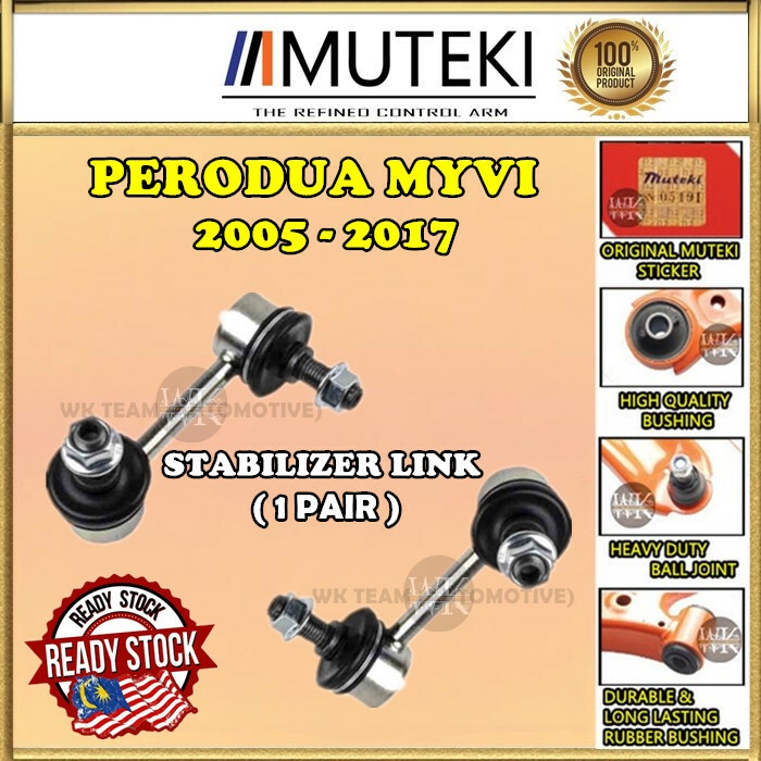 MUTEKI Front Stabilizer Link Absorber Link Perodua Myvi 2005 - 2017 (1 ...