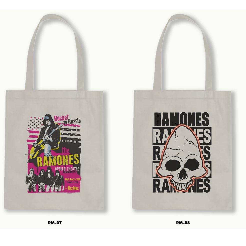 Tote BAG BLACU - RAMONES / Again. Discount | Shopee Malaysia