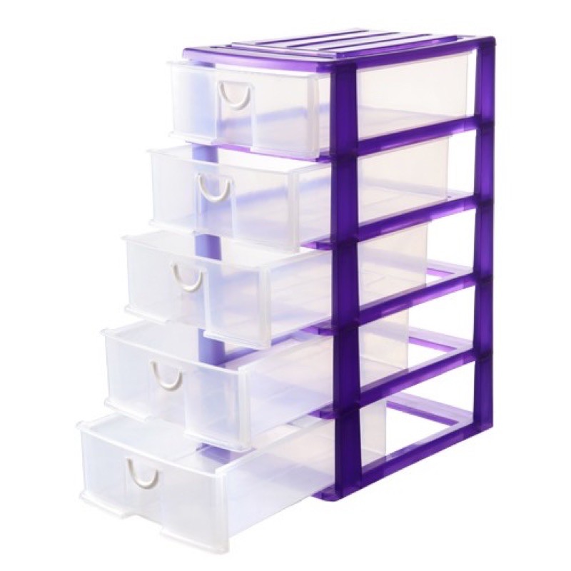 CENTURY 5 Tier A4 Multipurpose Drawer Cabinet / Document Stationery ...