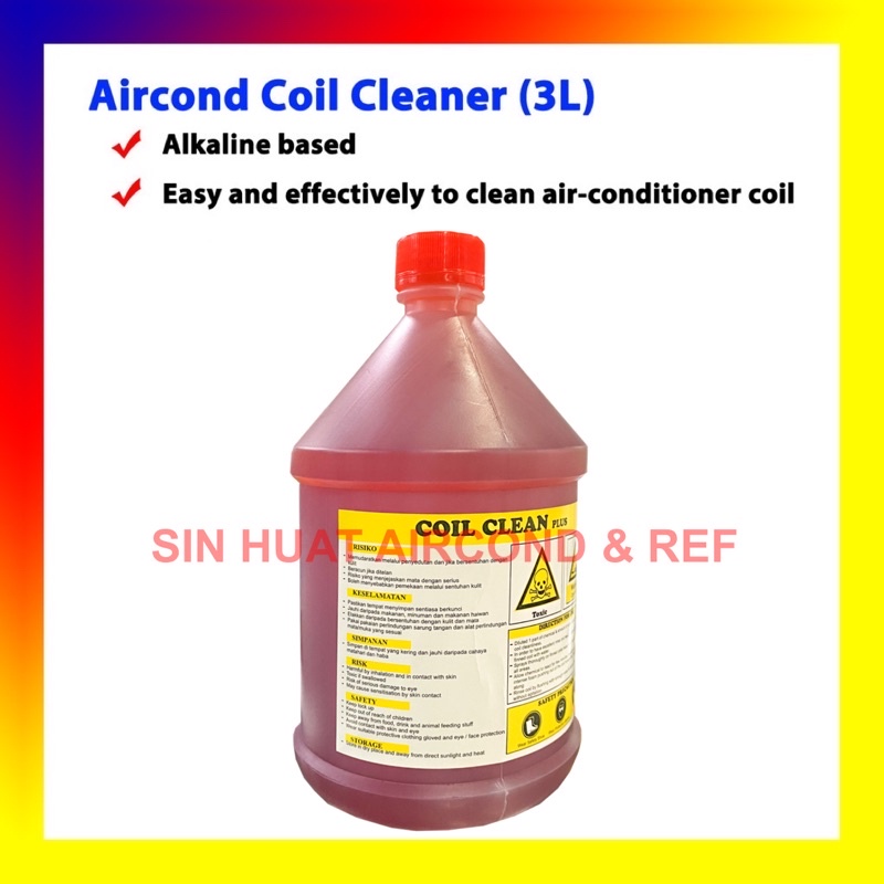 Coil Cleaner 3L (Alkaline) Aircond Chemical Alkaline Air Cond Chemical ...