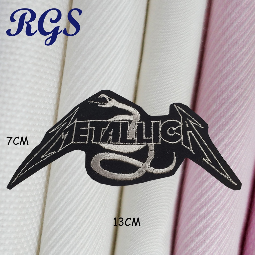 METALLICA With SNAKE Logo Sew On Iron On Embroidered Patches Patch ...
