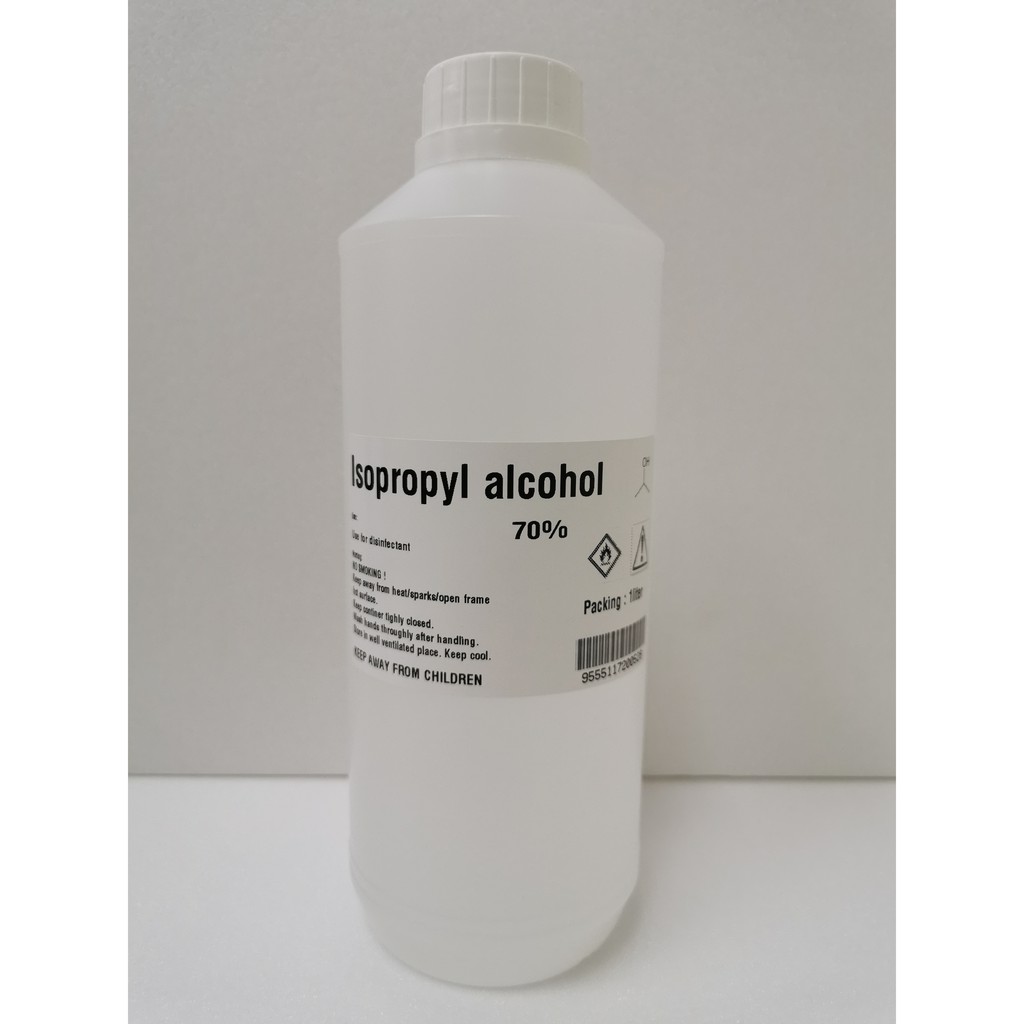 Isopropyl Alcohol IPA 70% Disinfectant & Antiseptic 1 liter | Shopee ...